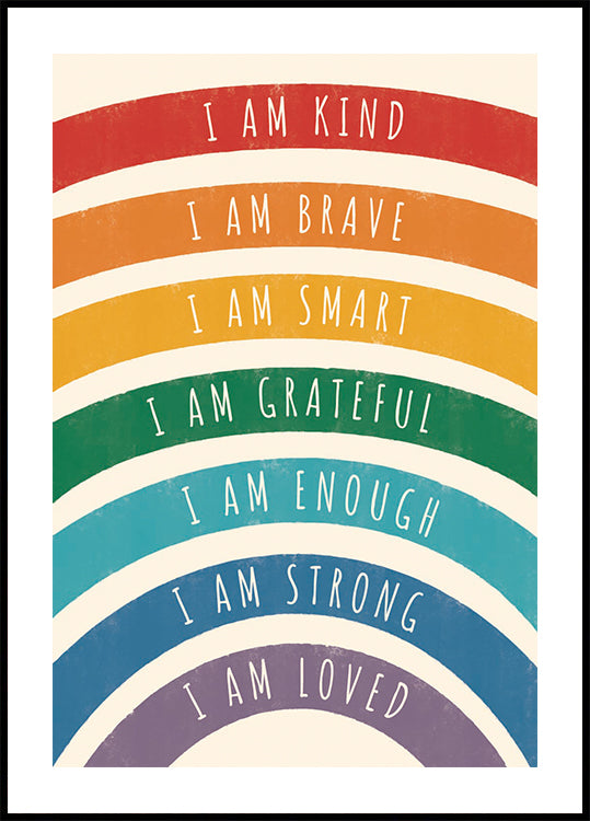 Rainbow Affirmations Poster – Posterbox.se