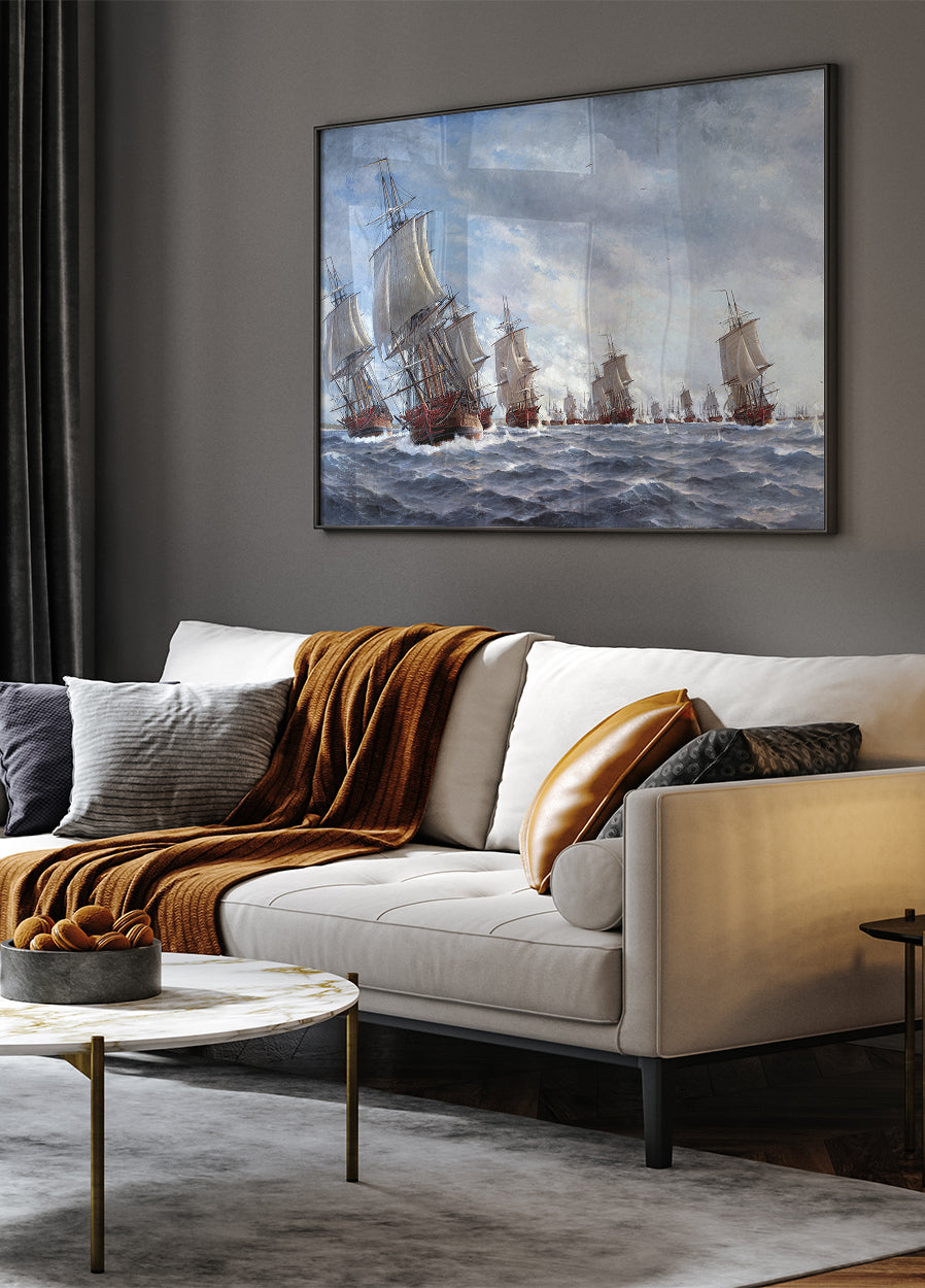 Naval Battle By Jacob Hagg Poster – Posterbox.se