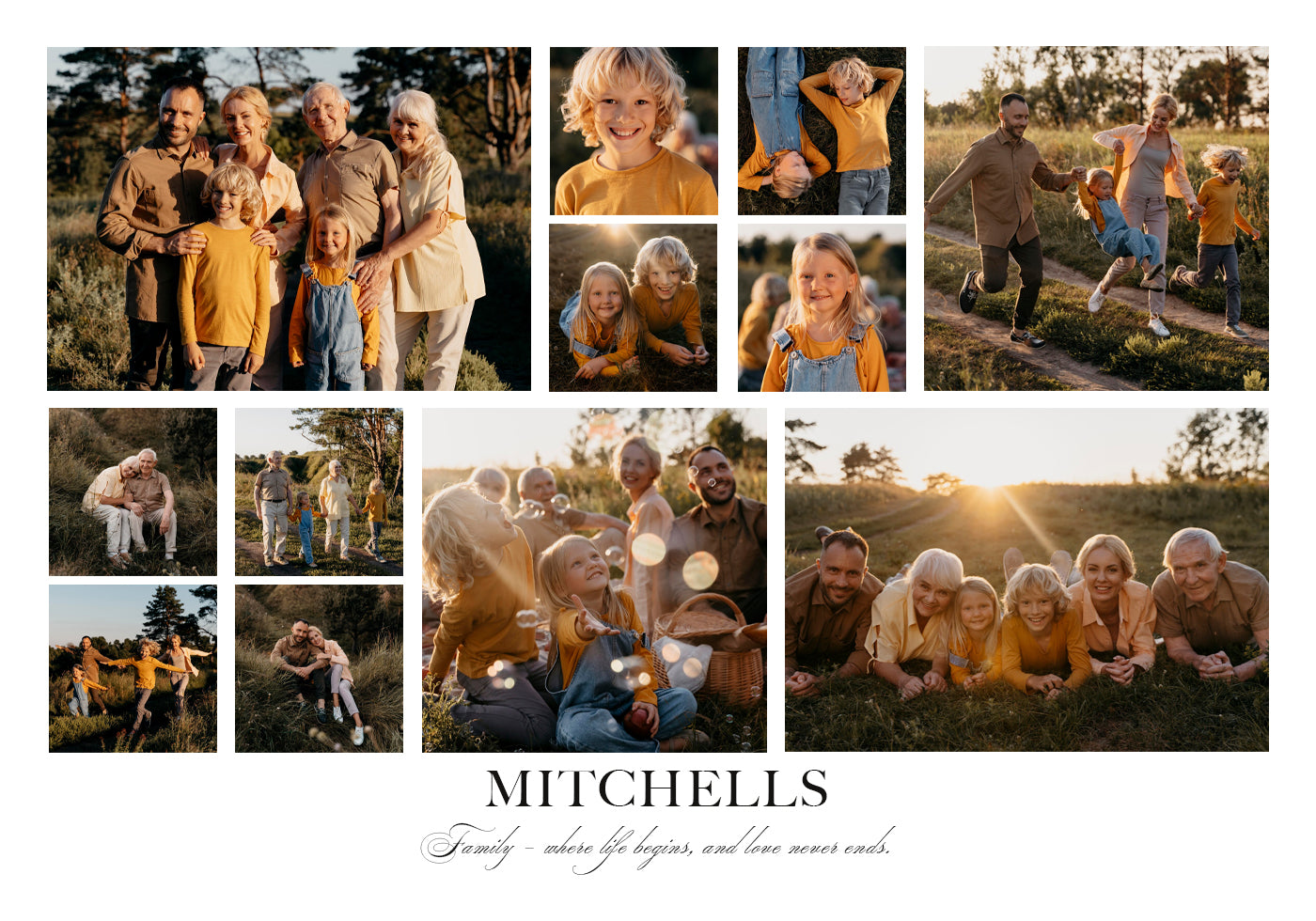 Our Family Collage Poster – Posterbox.se