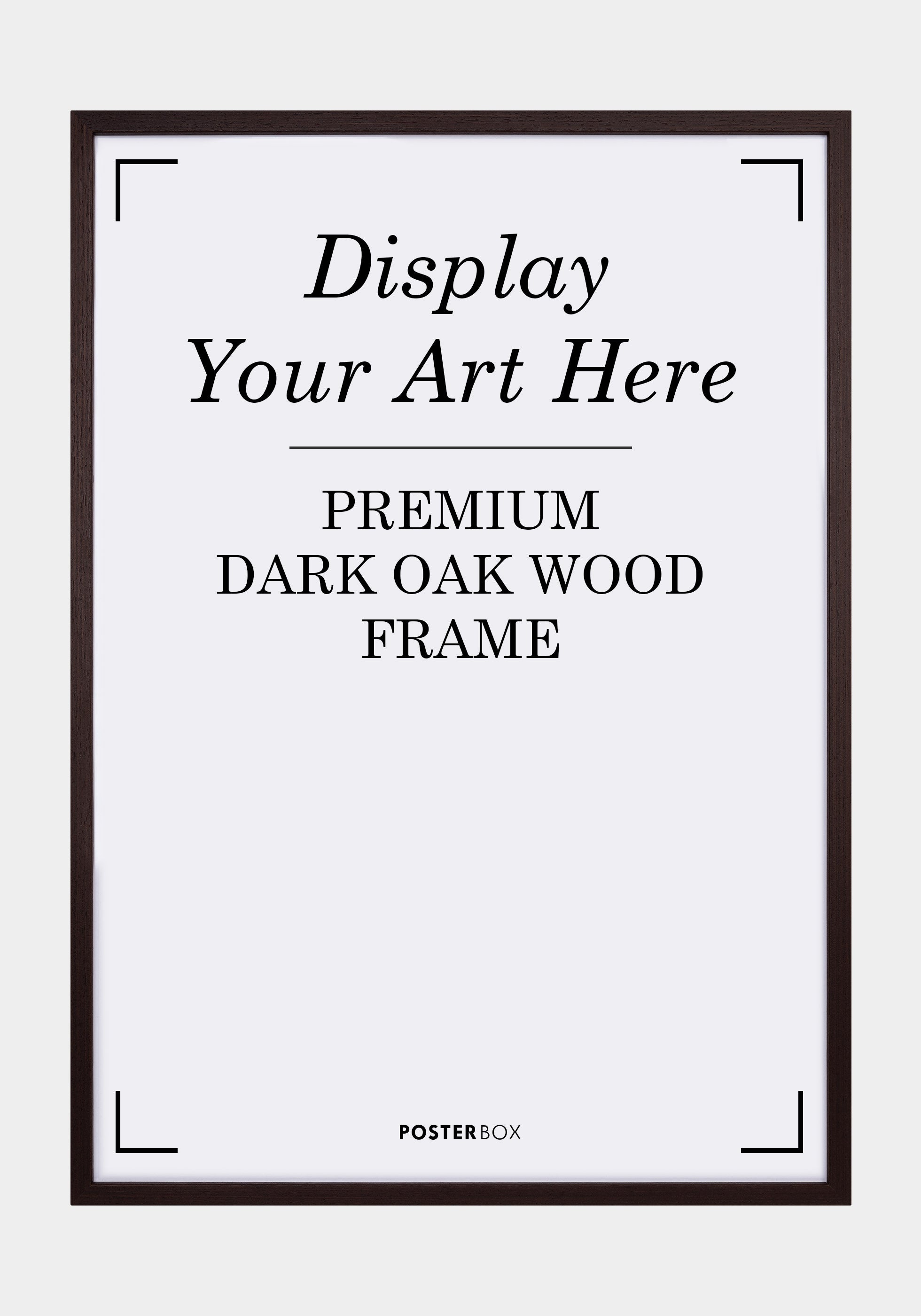 Premium Wood frame Nielsen Dark Oak – Posterbox.se
